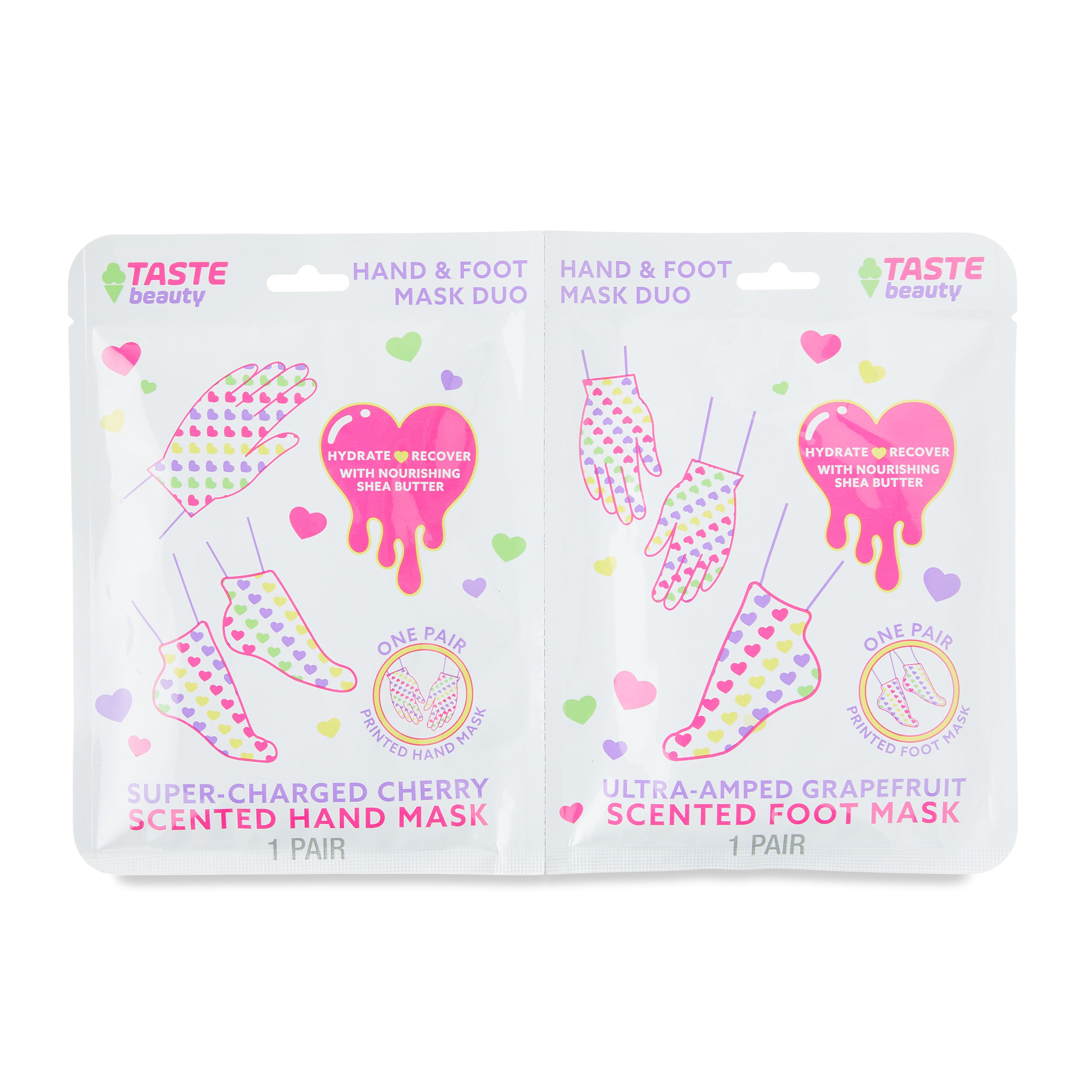 Taste Beauty Hand and Foot Mask, Single Use, Scented, 2 Pairs - Walmart.com