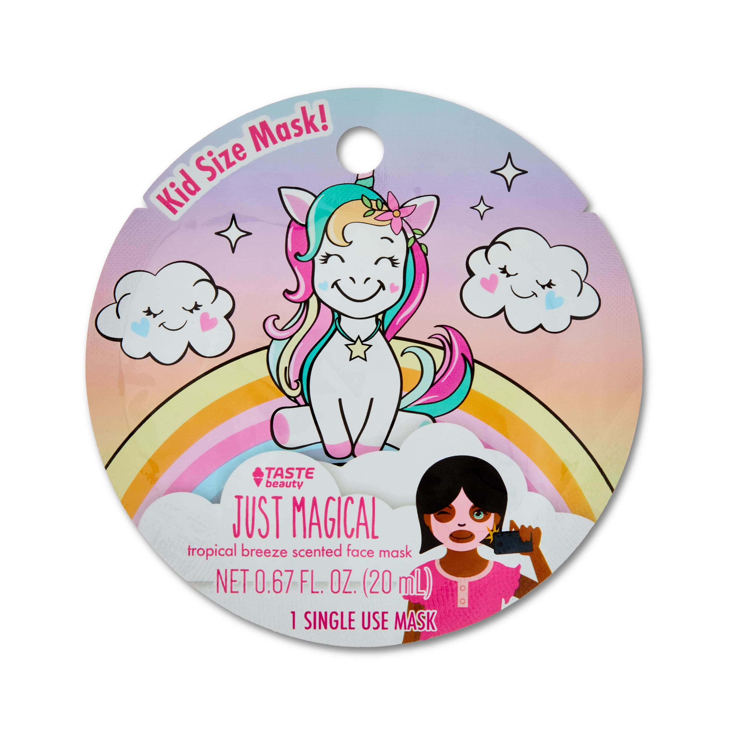 Taste Beauty Just Magical Kid Size Face Mask, Tropical Breeze Scented ...