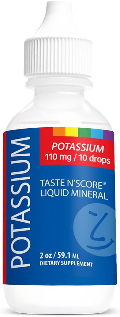 Taste N' Score Potassium Liquid Ionic Mineral Supplement; 100% Pure ...