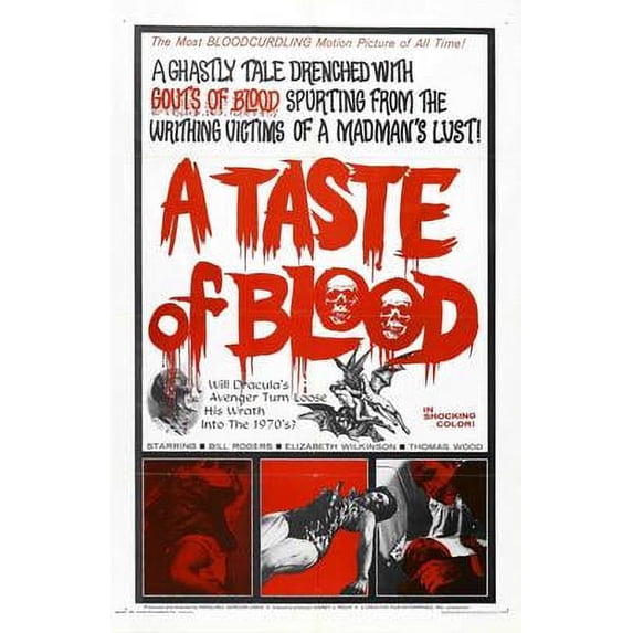Taste Of Blood A Movie Poster Art Poster 24x36 Unframed, Age: Adults ...
