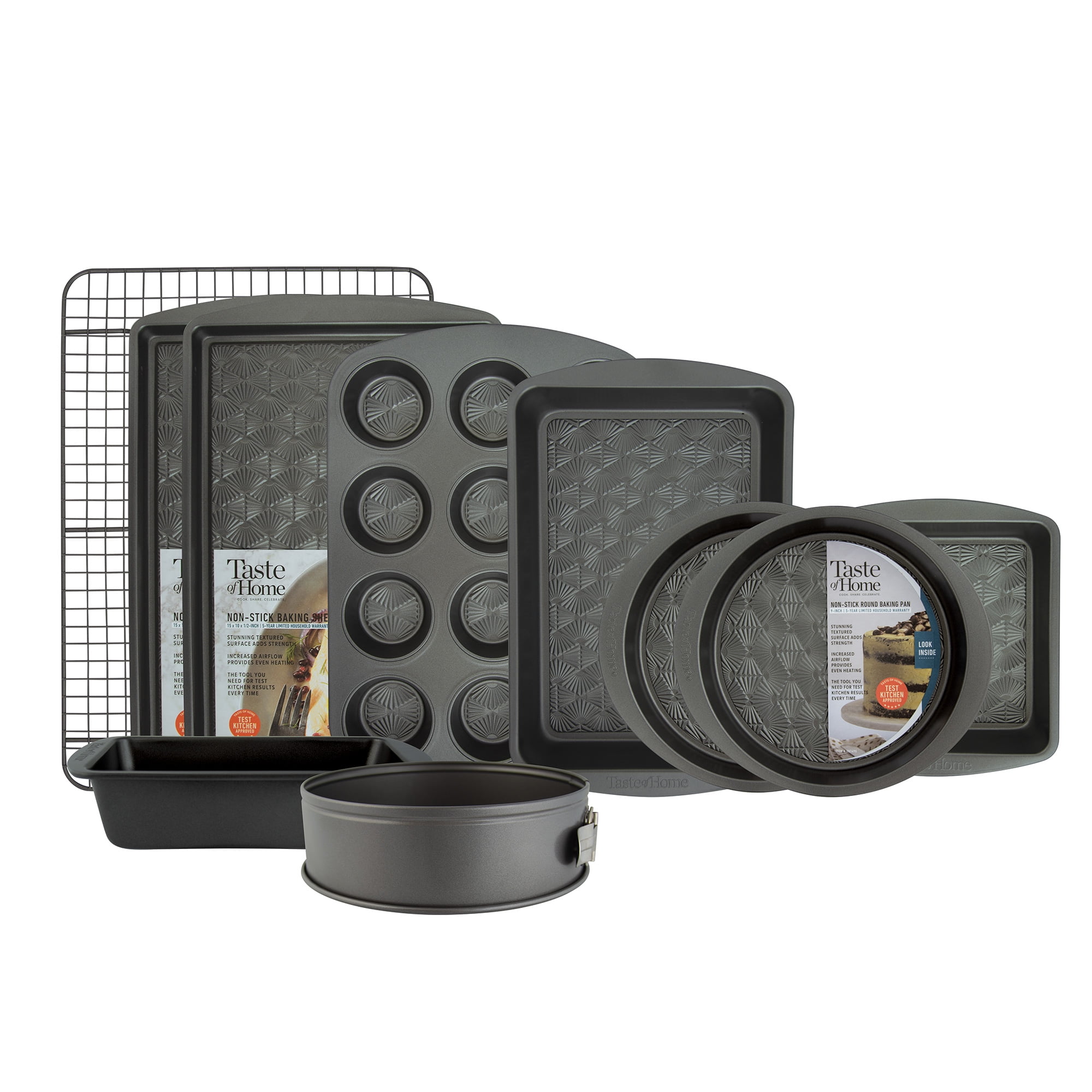 Taste of Home® 10 Piece Non-Stick Metal Bakeware Set - Walmart.com