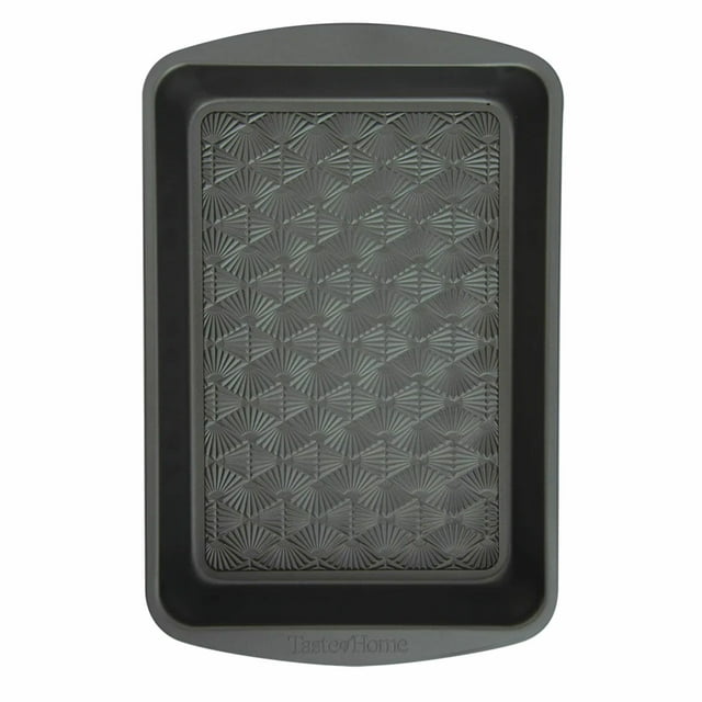 Taste of Home 13 x 9 inch Oblong Non-Stick Metal Baking Pan - Ash Gray ...