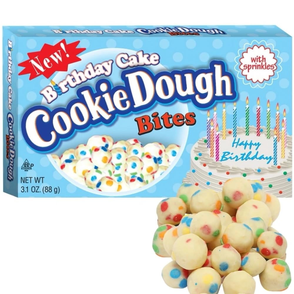 Taste of Nature Cookie KEF16 Dough Bites Birthday Cake, 3.1 Ounce ...