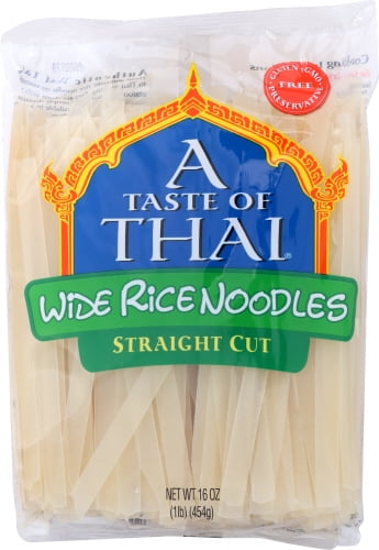 Taste of Thai Wide Rice Noodles 16 oz (Pack Of 6) - Walmart.com