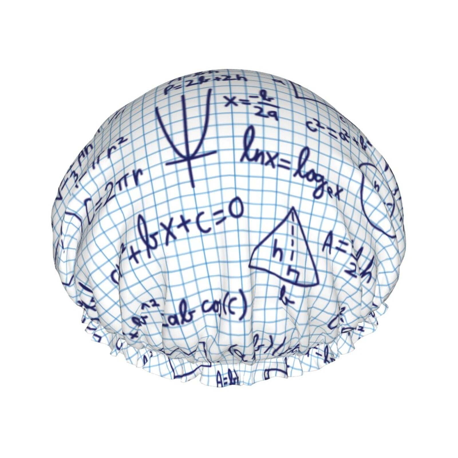 Tasteful Math equation Shower Cap, Reusable Bath Hair Hat for all Hair ...