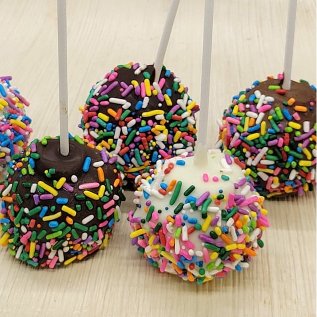 Tasteful Thoughts White Chocolate Cake Pops Topped with Assorted ...