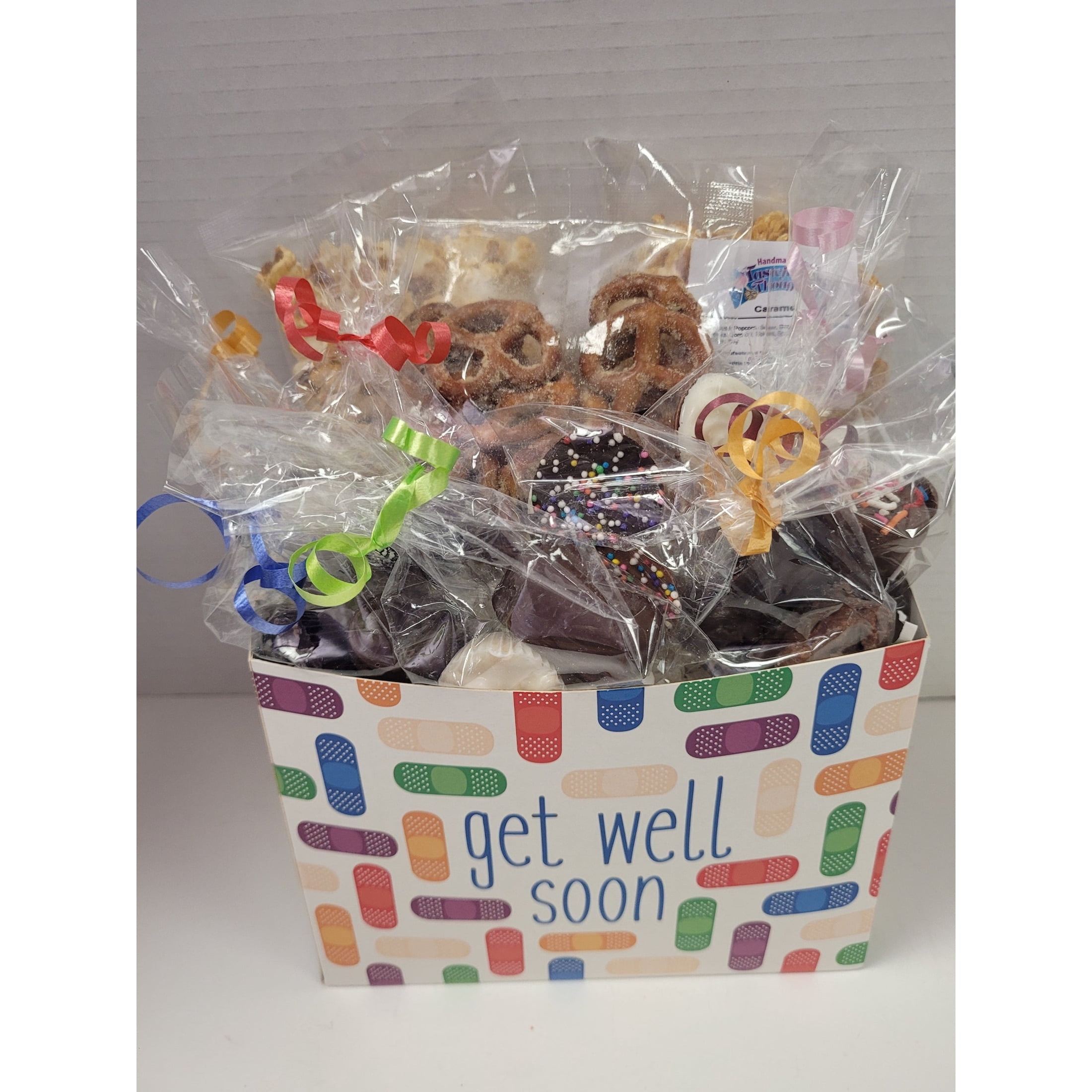 Tasteful Thoughts Get Well Basket Box - Get Well - Chocolate and ...