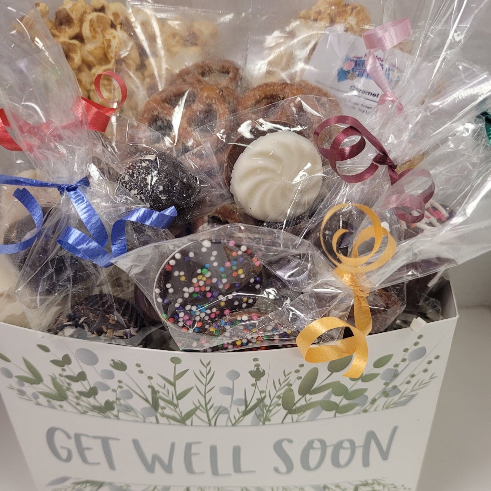 Tasteful Thoughts Chocolate and Popcorn Assorted Basket Box - Walmart.com