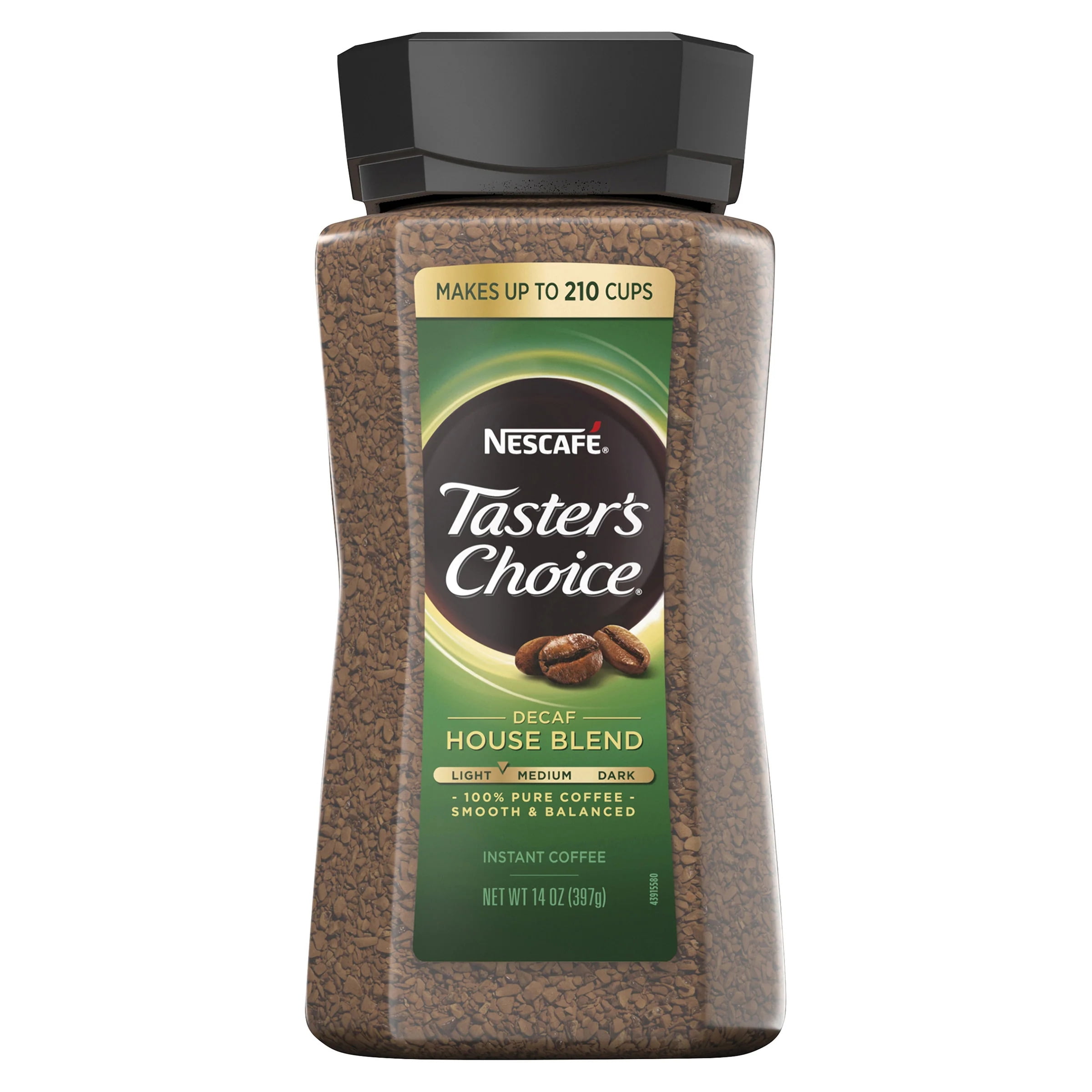 Taster'S Choice Decaf House Blend Instant Coffee, 14 Oz - Walmart.com