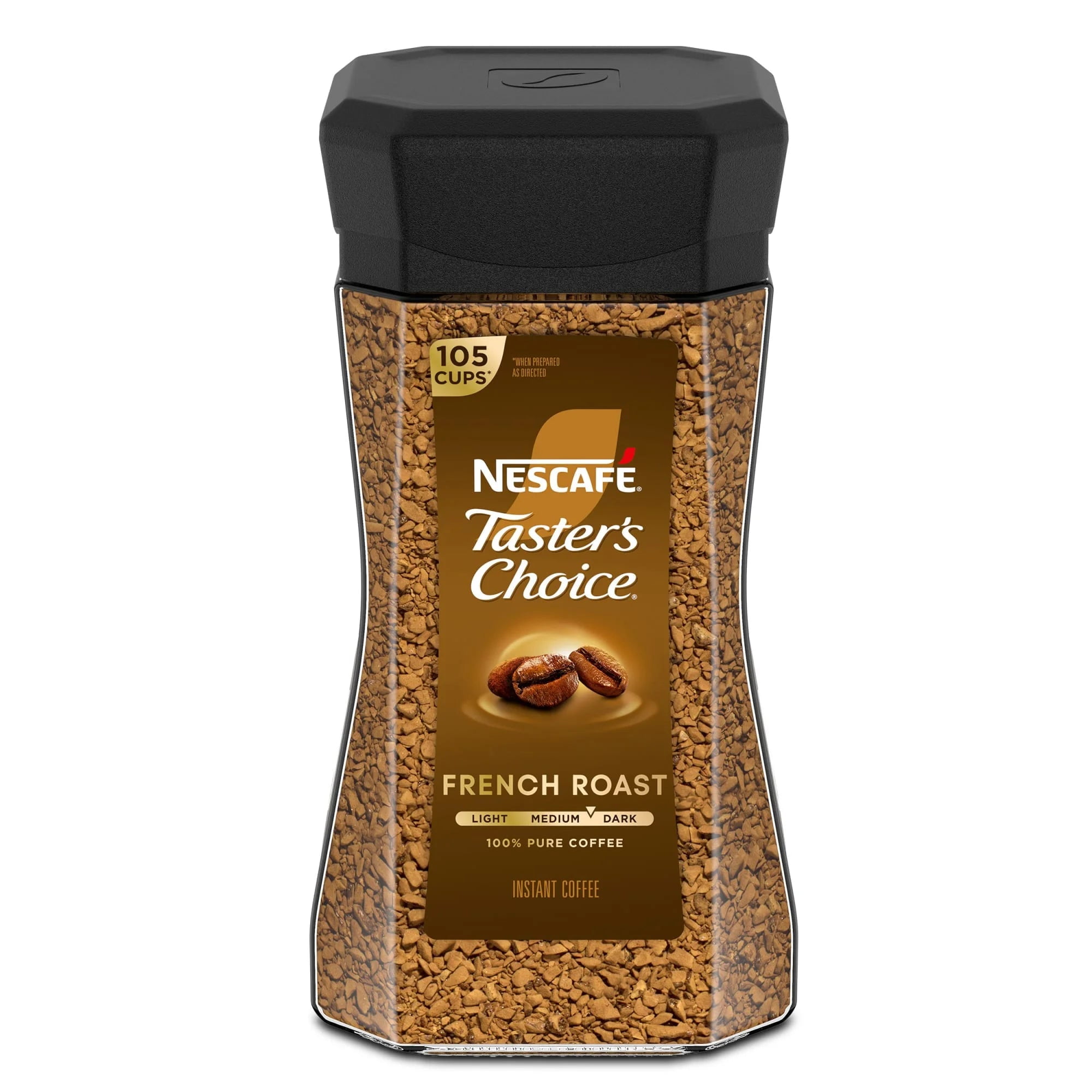 Taster's Choice French Roast Dark Roast Instant Coffee, 7 oz (2 Pack ...