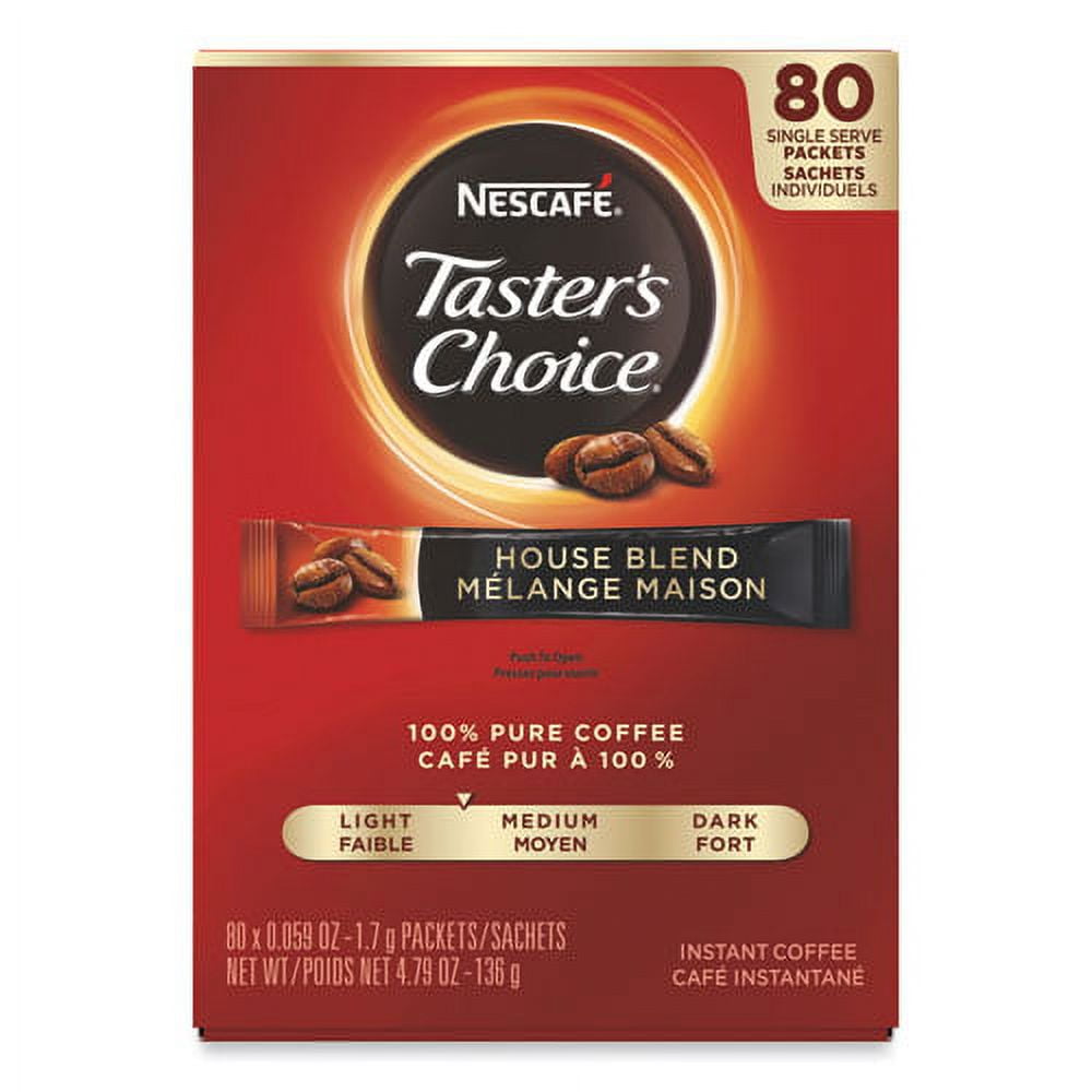 "Taster's Choice Stick Pack, House Blend, 80/box | Bundle of 10 Boxes ...