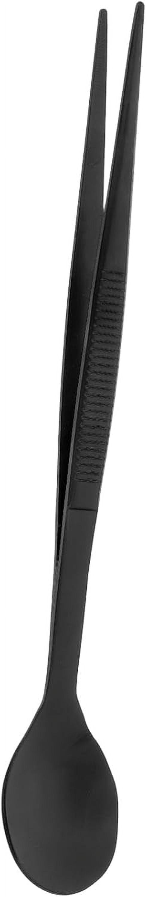 Tasting Spoon with Tweezer, 2 in 1 Stainless Steel Chef Spoon Serving ...