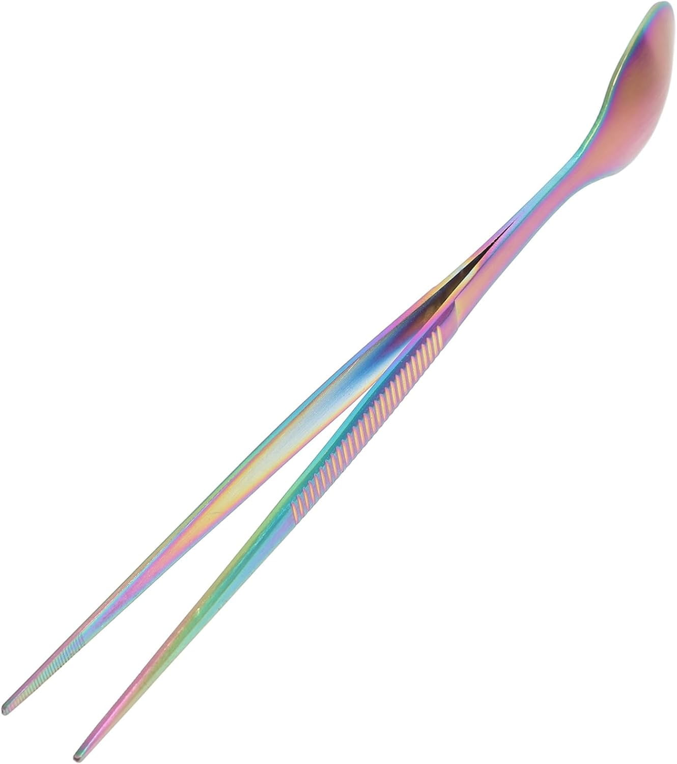 Tasting Spoon with Tweezer, 2 in 1 Stainless Steel Chef Spoon Serving ...