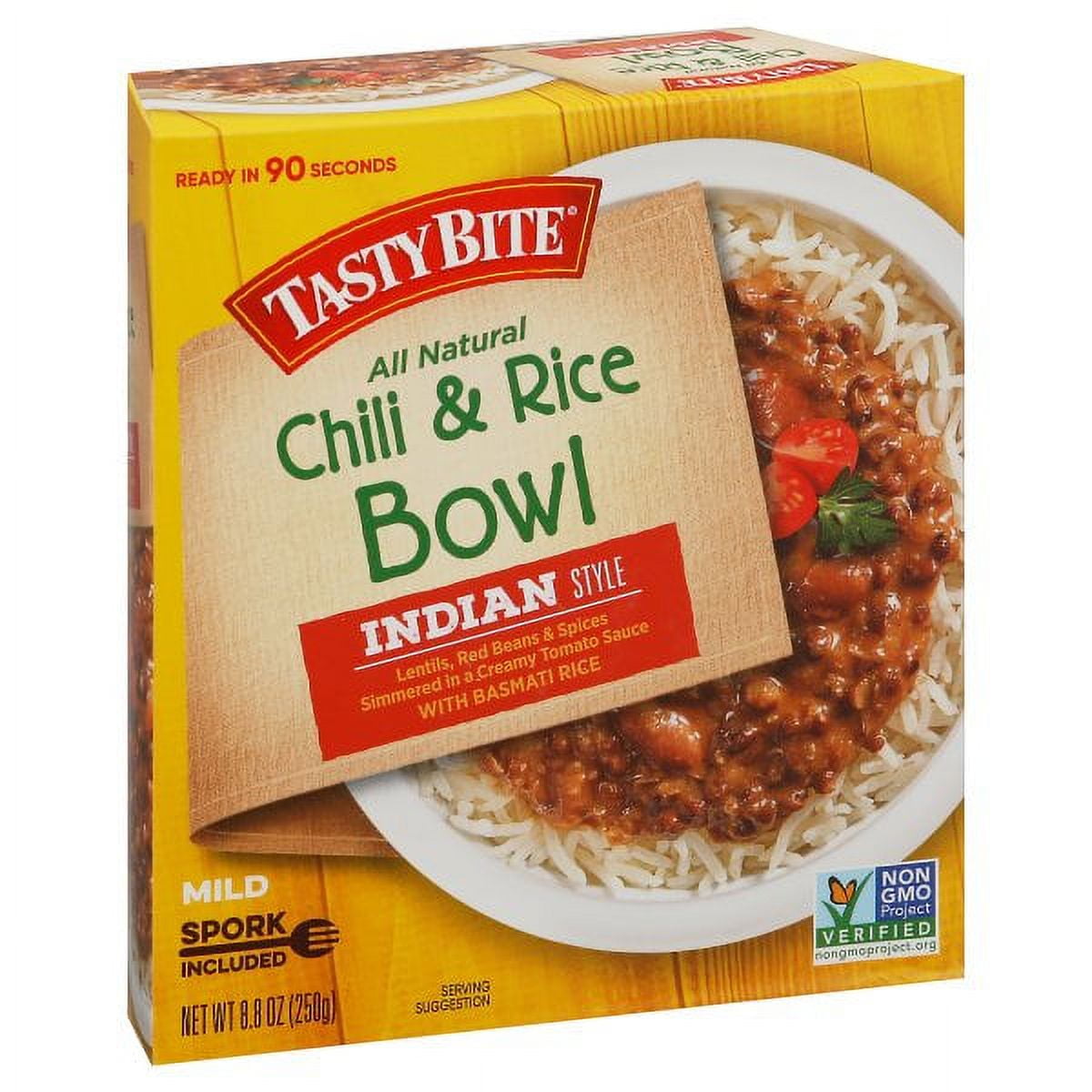 Tasty Bite Bowl Chili & Rice İndian Style, Mild, 8.8 Oz - Walmart.com