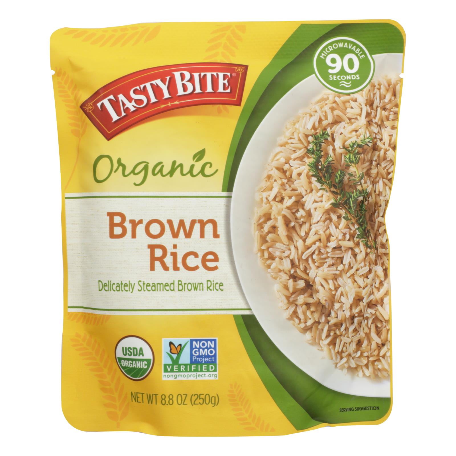 Tasty Bite - Rice Brown - Case of 12 - 8.8 OZ - Walmart.com