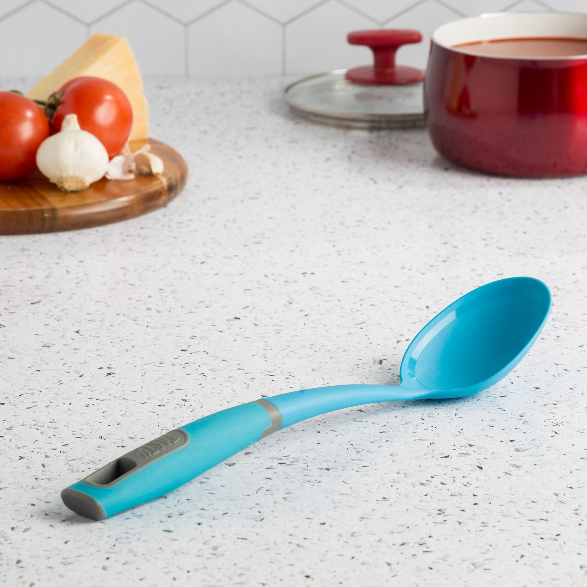 Tasty Heat Resistant Nylon Solid Basting Spoon, Tasty Blue - Walmart.com