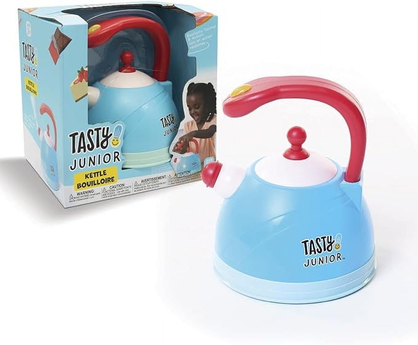 Tasty Jr - Kids Pretend Play Toy Kettle Set w/ Spray Effect, Lights ...