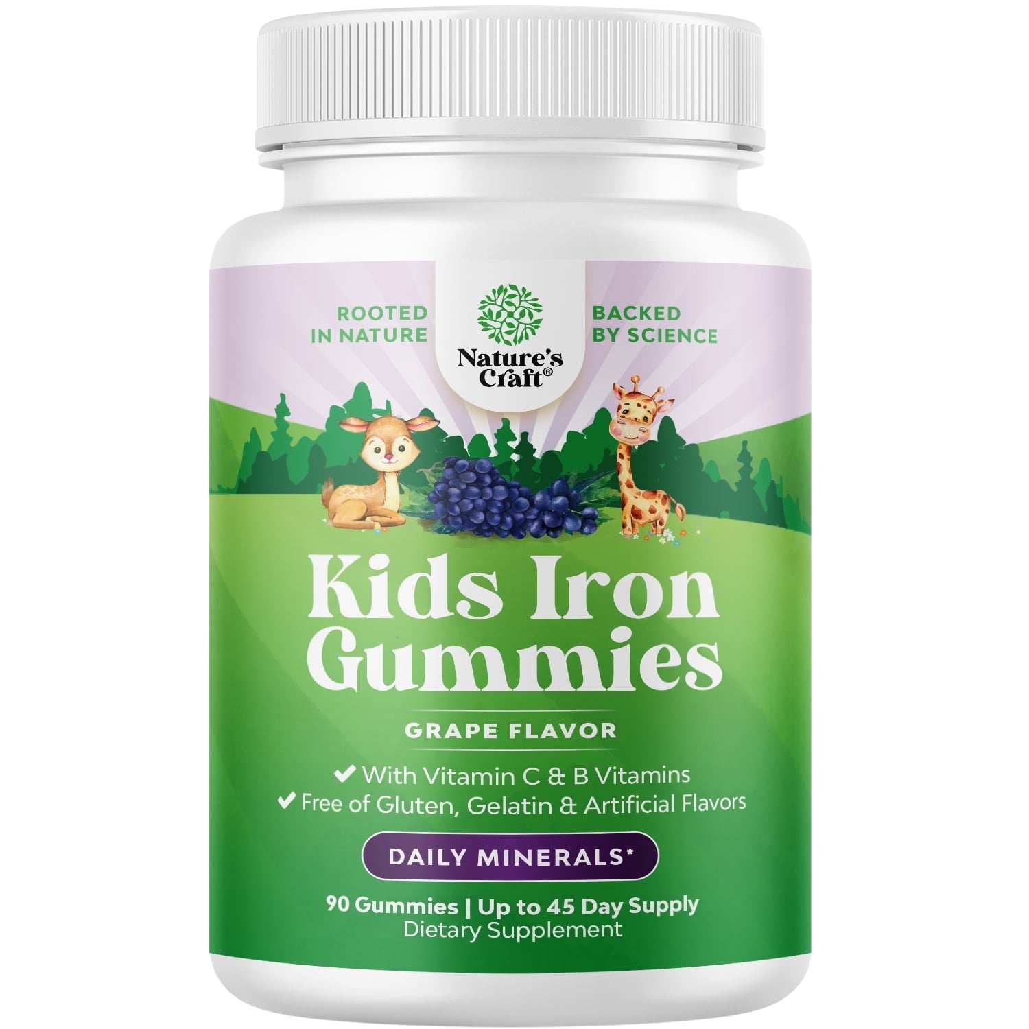 Tasty Kids Multivitamin with Iron Gummy - Gentle Iron Gummies for Kids ...