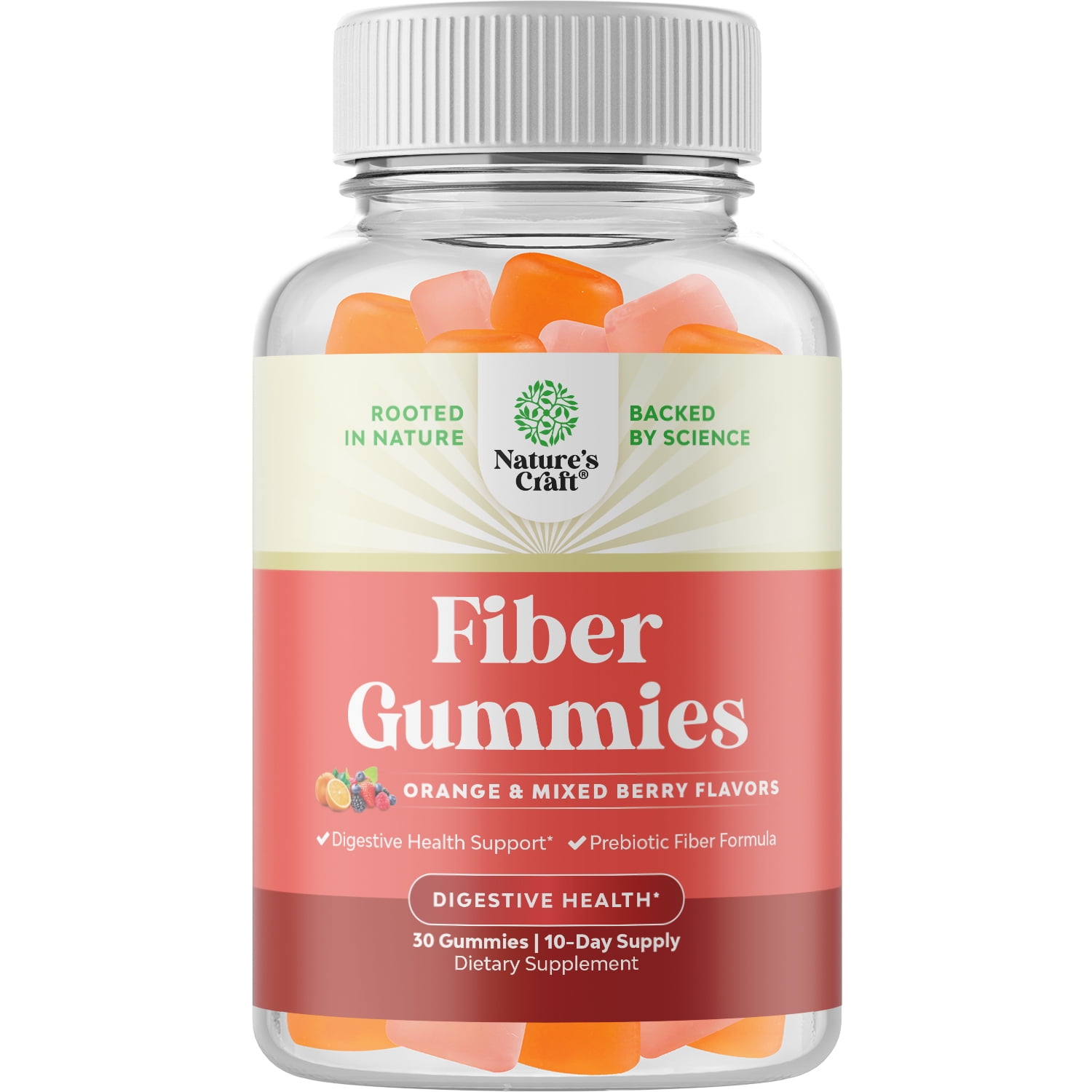 Tasty Prebiotic Fiber Gummies for Adults - High Fiber Supplement ...
