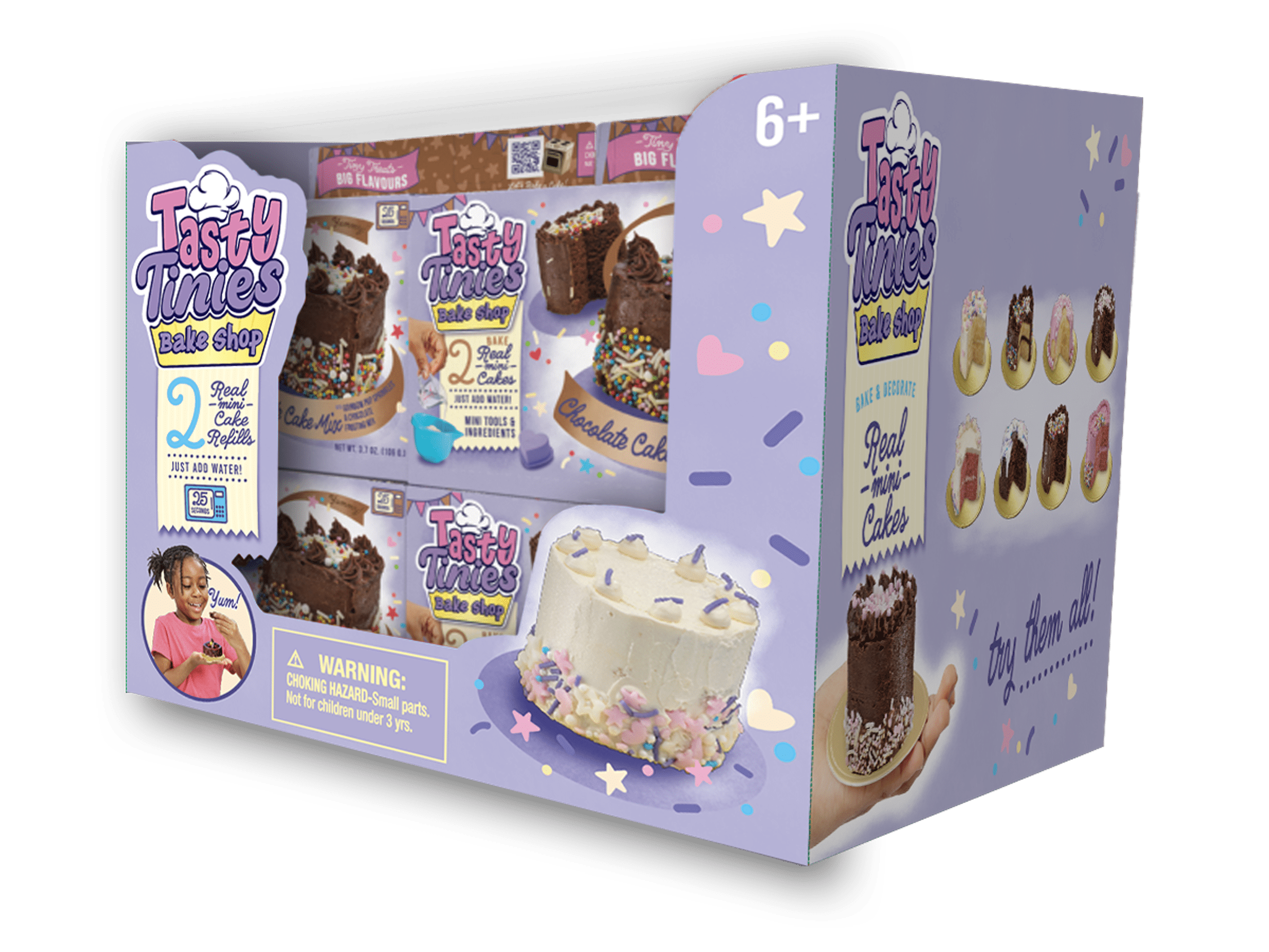 Tasty Tinies Bake Shop Cake Mix Kits- Contains Cake and Frosting Mix ...