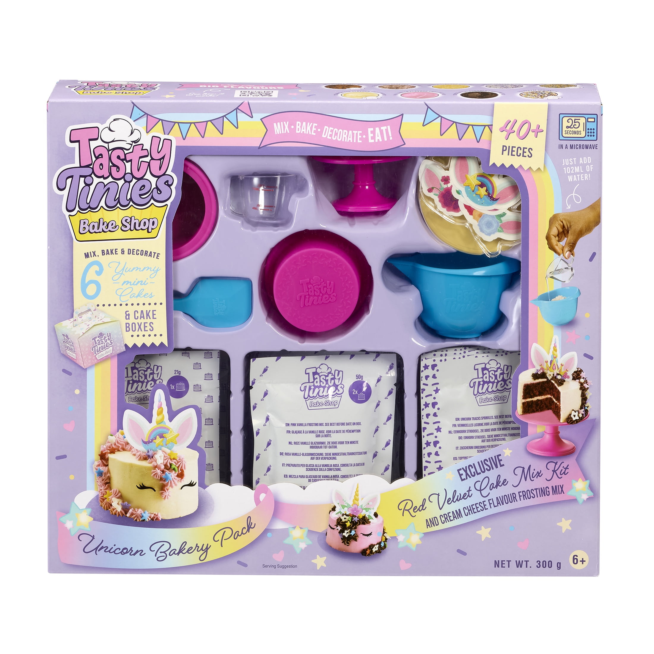 Tasty Tinies Unicorn Bakery Pack- Magical Miniature Baking Kit for Kids ...