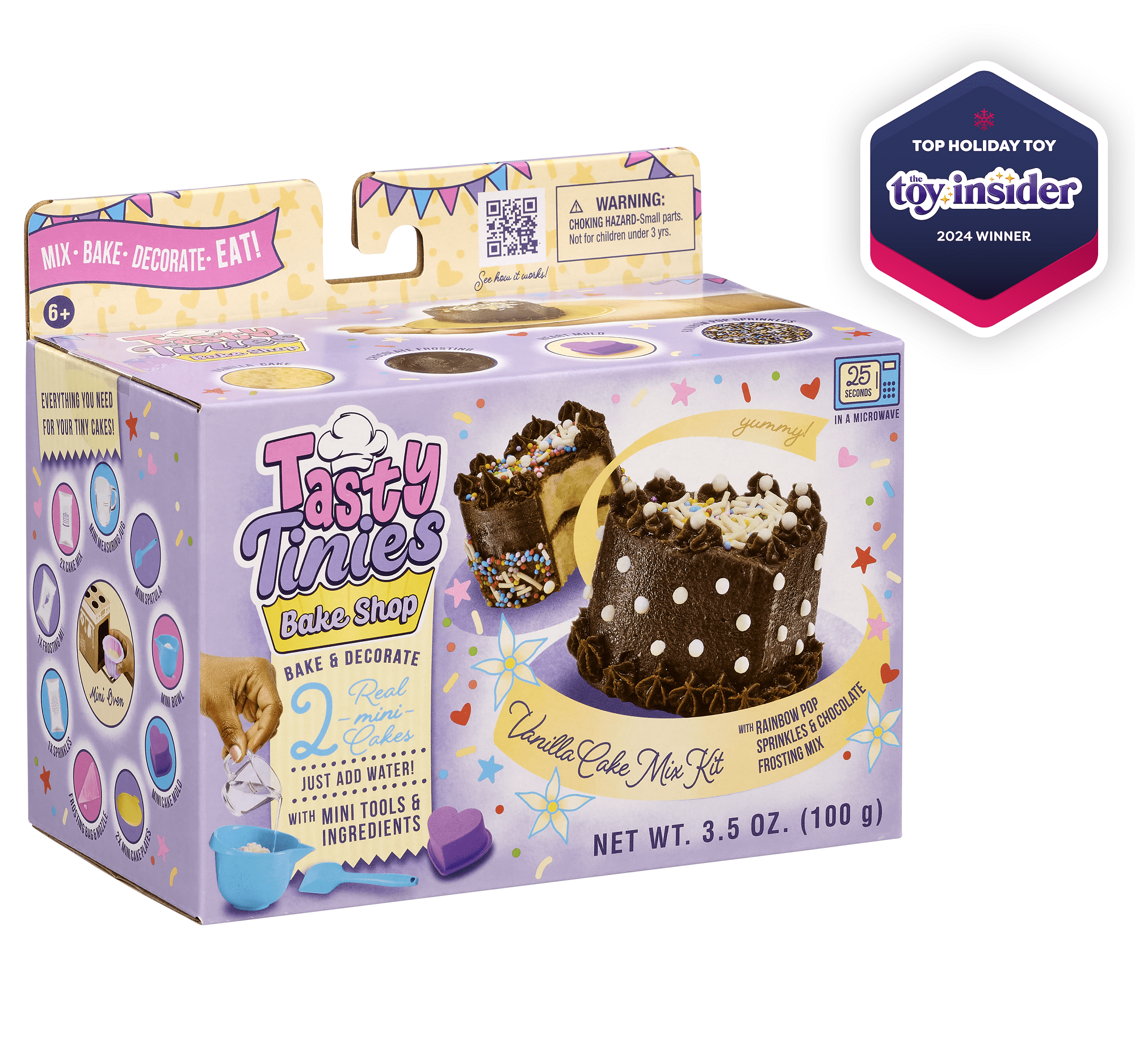 Tasty Tinies Bake Shop- Miniature Baking Set with Vanilla Cake ...