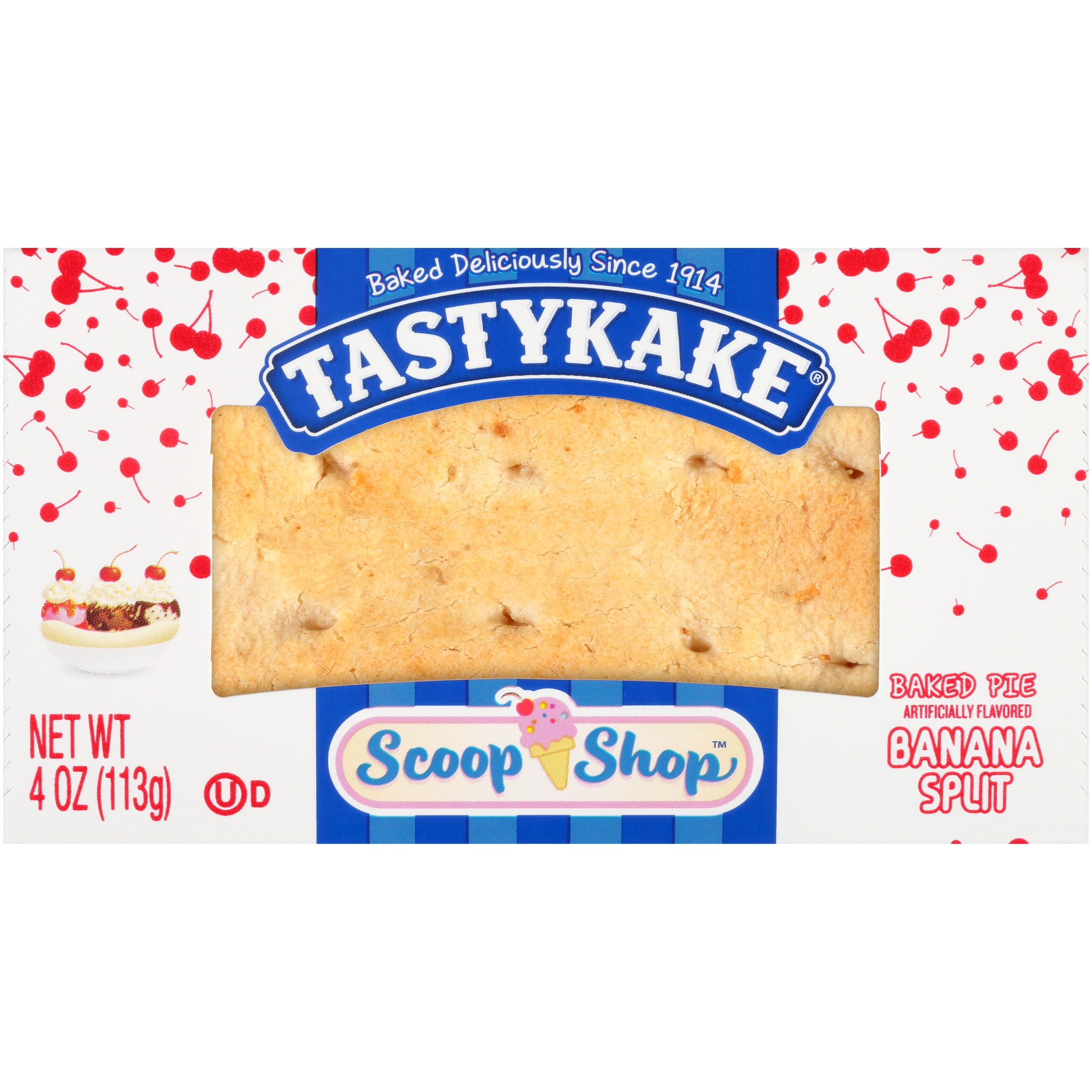 TastyKake® Scoop Shop™ Banana Split Baked Pie 4 oz. Box - Walmart.com