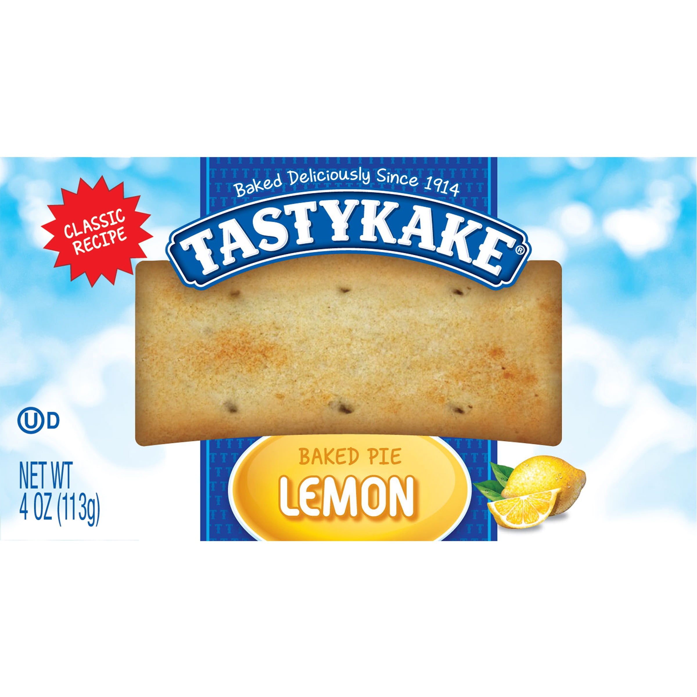 Tastykake Baked Lemon Pie, Individually Wrapped Soft Baked Crust Lemon ...
