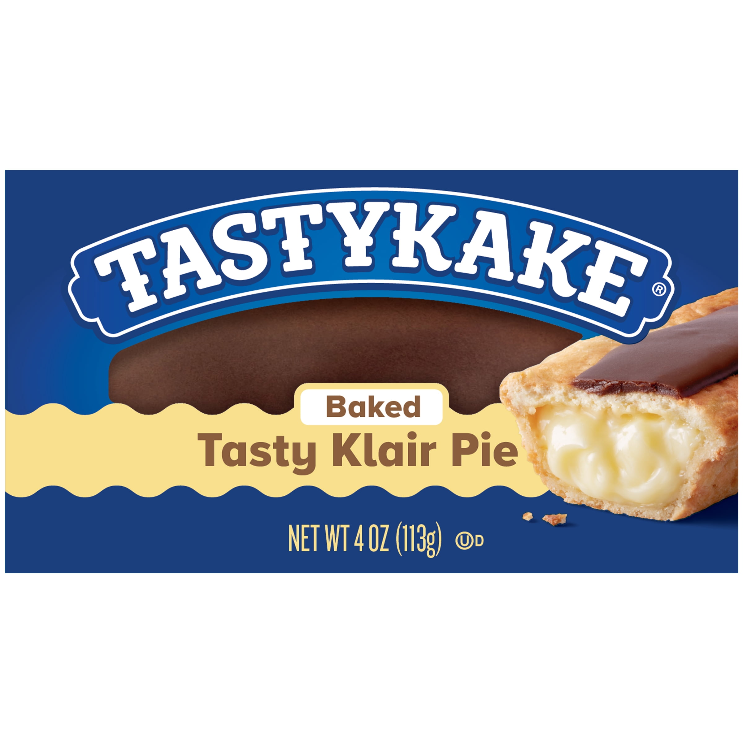 Tastykake Baked Tasty Klair, Chocolate Iced Pie, 4 ounces - Walmart.com