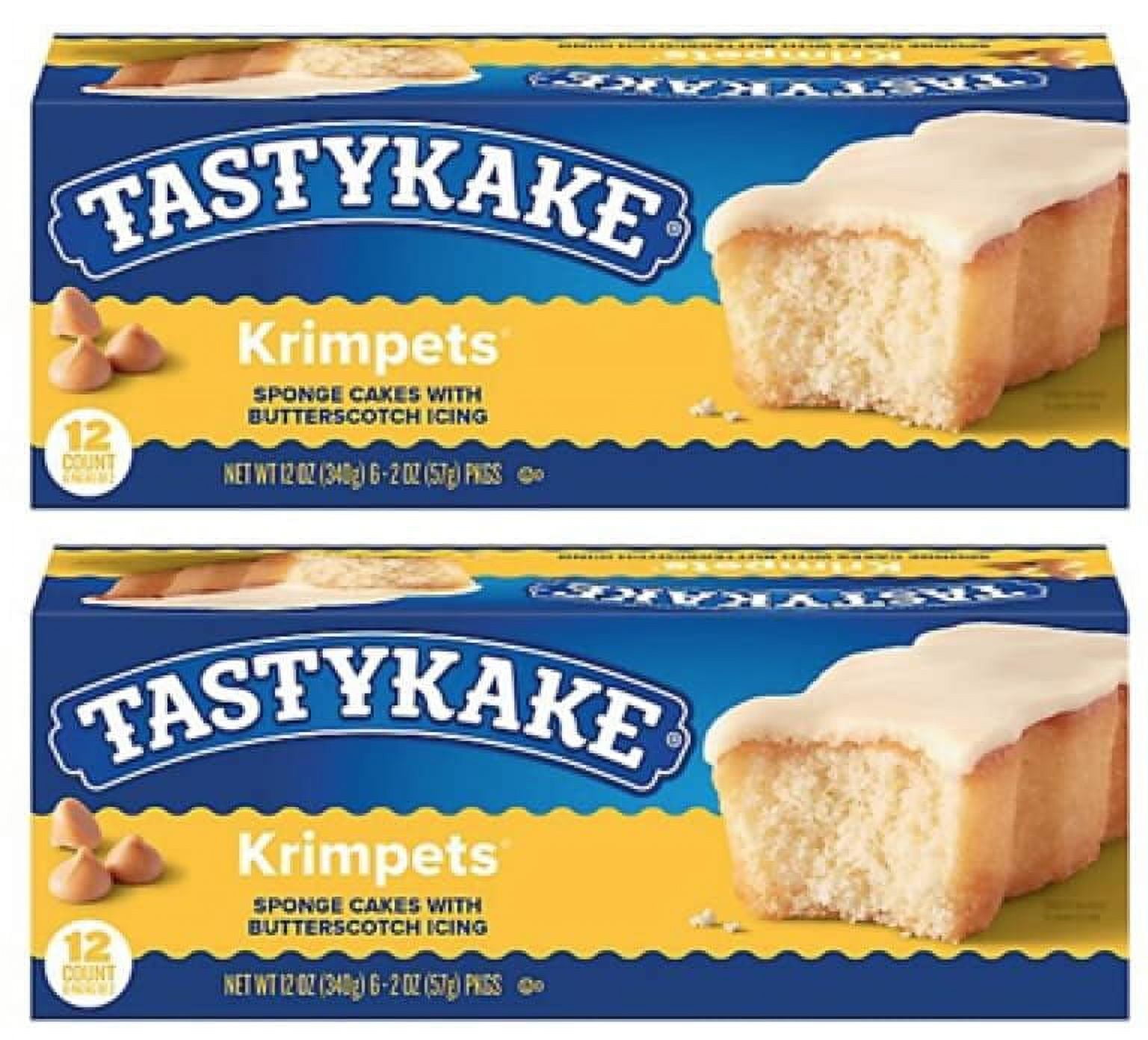 Tastykake, Butterscotch Krimpets, 2 Pack, 2 Boxes - Walmart.com
