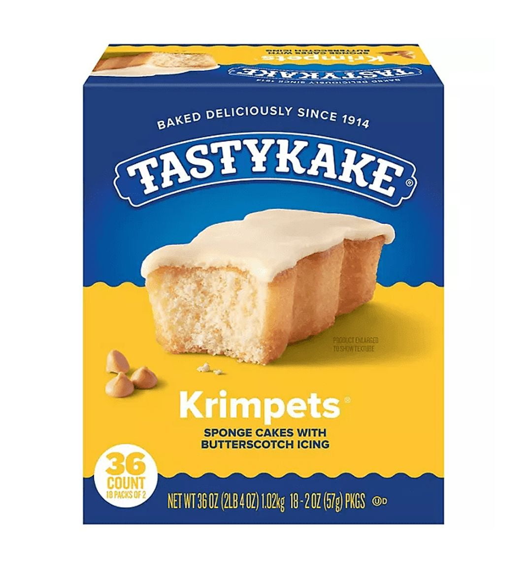 Tastykake Butterscotch Krimpets, Spongey Snack Cakes with Butterscotch ...