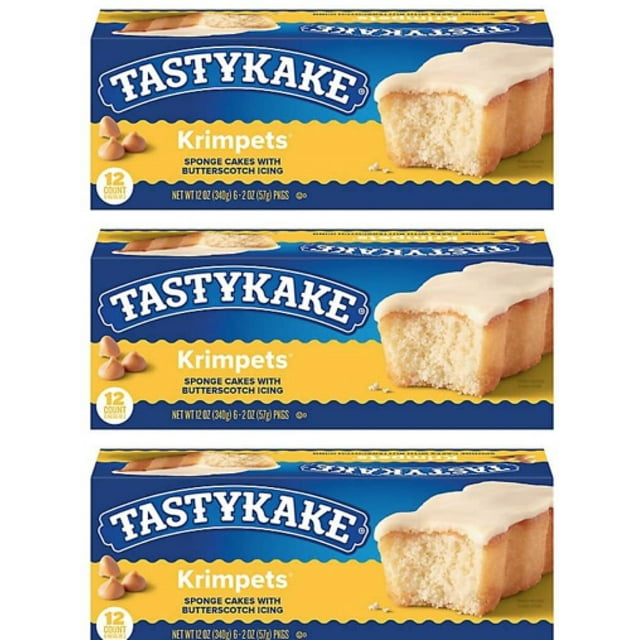 Tastykake Butterscotch Krimpets - 3 Boxes - Walmart.com