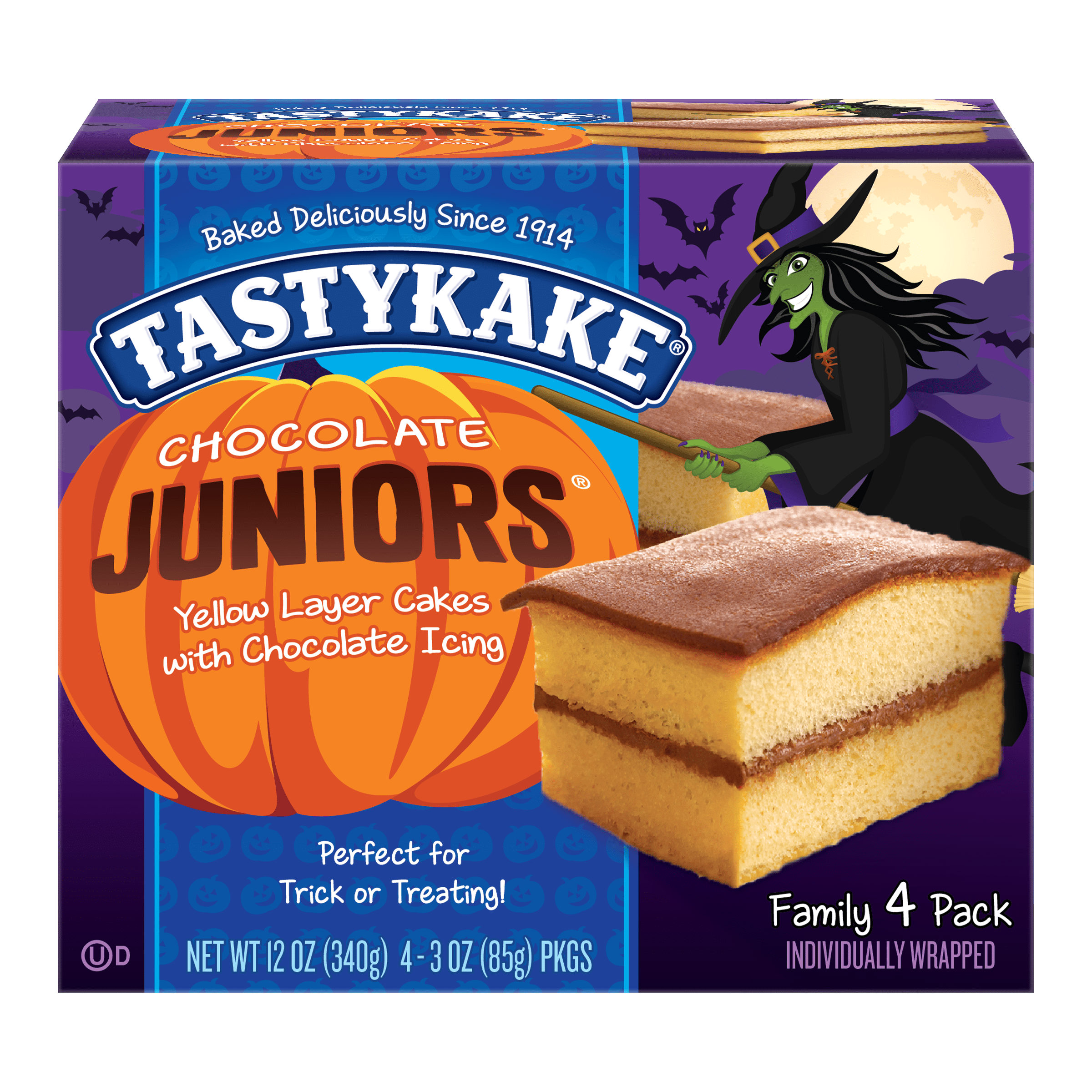 Tastykake Bakery Variety, Chocolate Juniors 4 Count, Individually ...