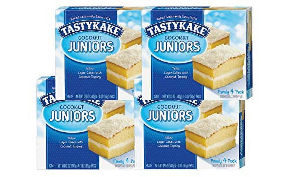 Tastykake Coconut Juniors Family Size Layer Cake, Shredded Coconut, 4 ...