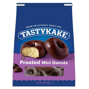 Little Debbie Frosted Mini Donuts, Chocolate, Bakery Snack Cake, Bagged ...