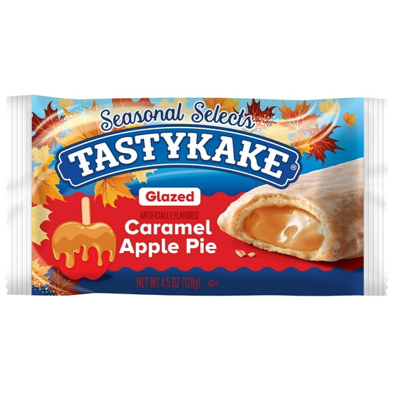 Tastykake Glazed Caramel Apple Flavored Pie, Soft Glazed Topped Pie ...