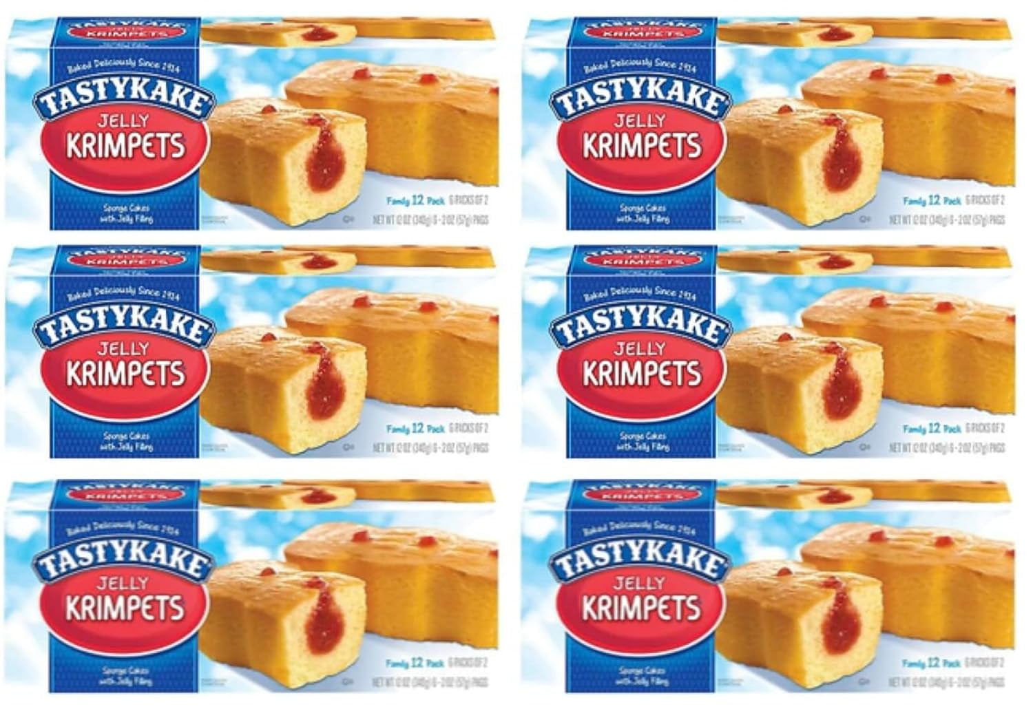 Tastykake Jelly Krimpets - 6 Pack - Walmart.com