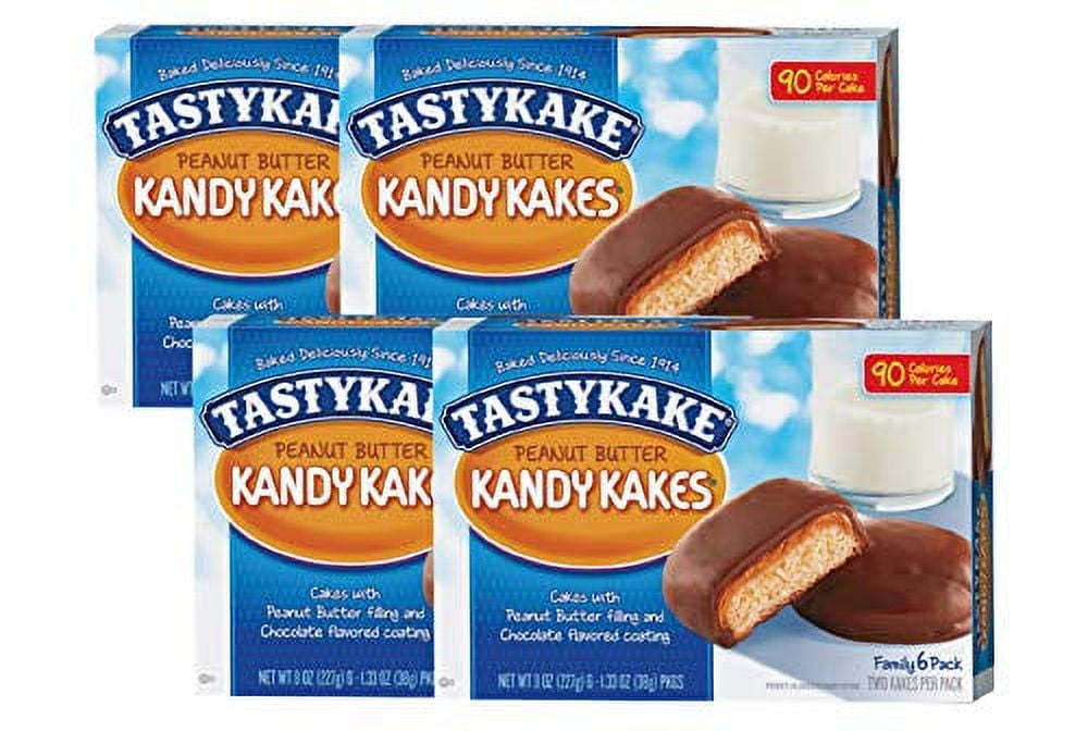 Tastykake Peanut Butter Kandy Kakes, Sponge Snack Cakes with Filling ...