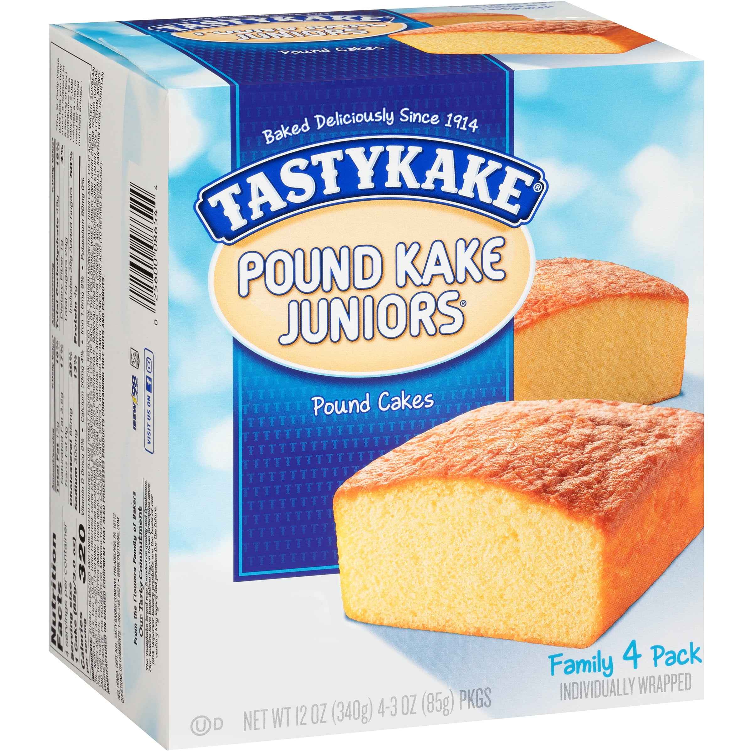Tastykake Dessert Bakery - Pound Cake Junior - Superior Quality and ...