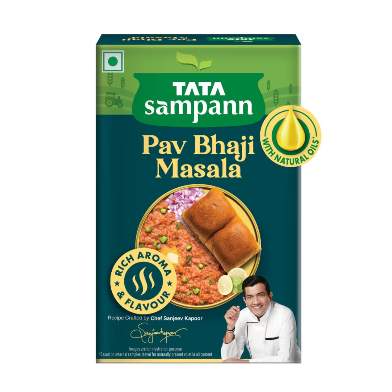 Tata Sampann Pav Bhaji Masala, 100g (Pack of 2) - Walmart.com