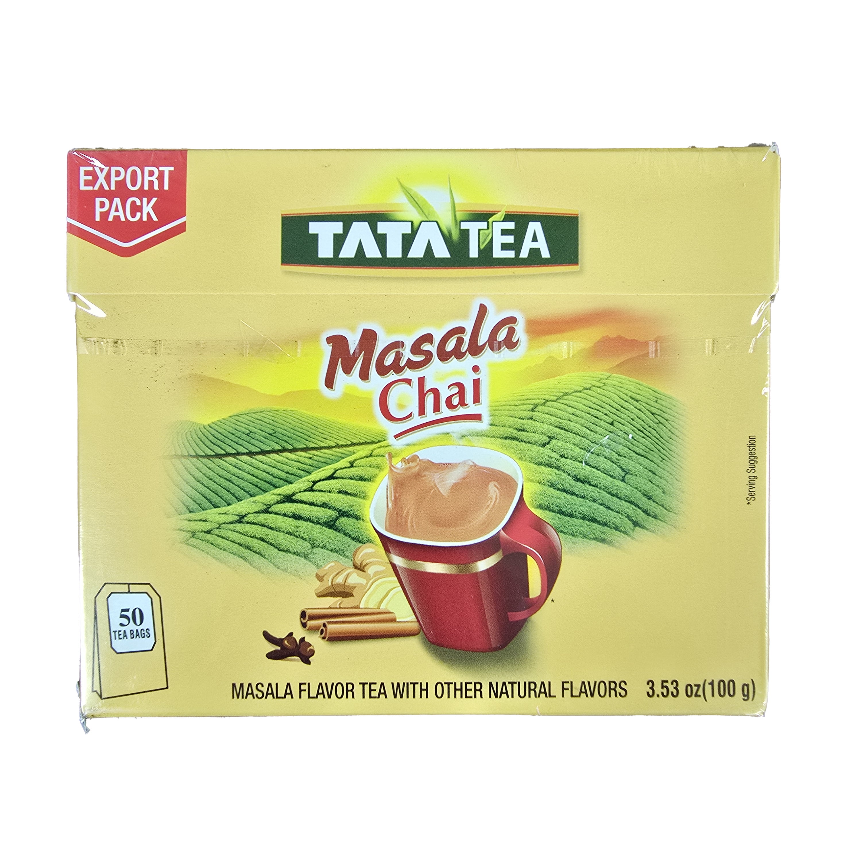 Tata Tea Masala Chai Tea Bags - 50 Tea Bags (100gm) - Walmart.com