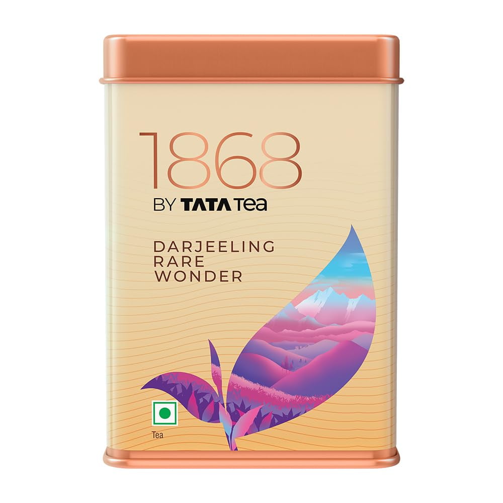 Tata Tea Premium 1868 Darjeeling Rare Wonder Tea - 50gm Tin, 1.7 Ounce ...