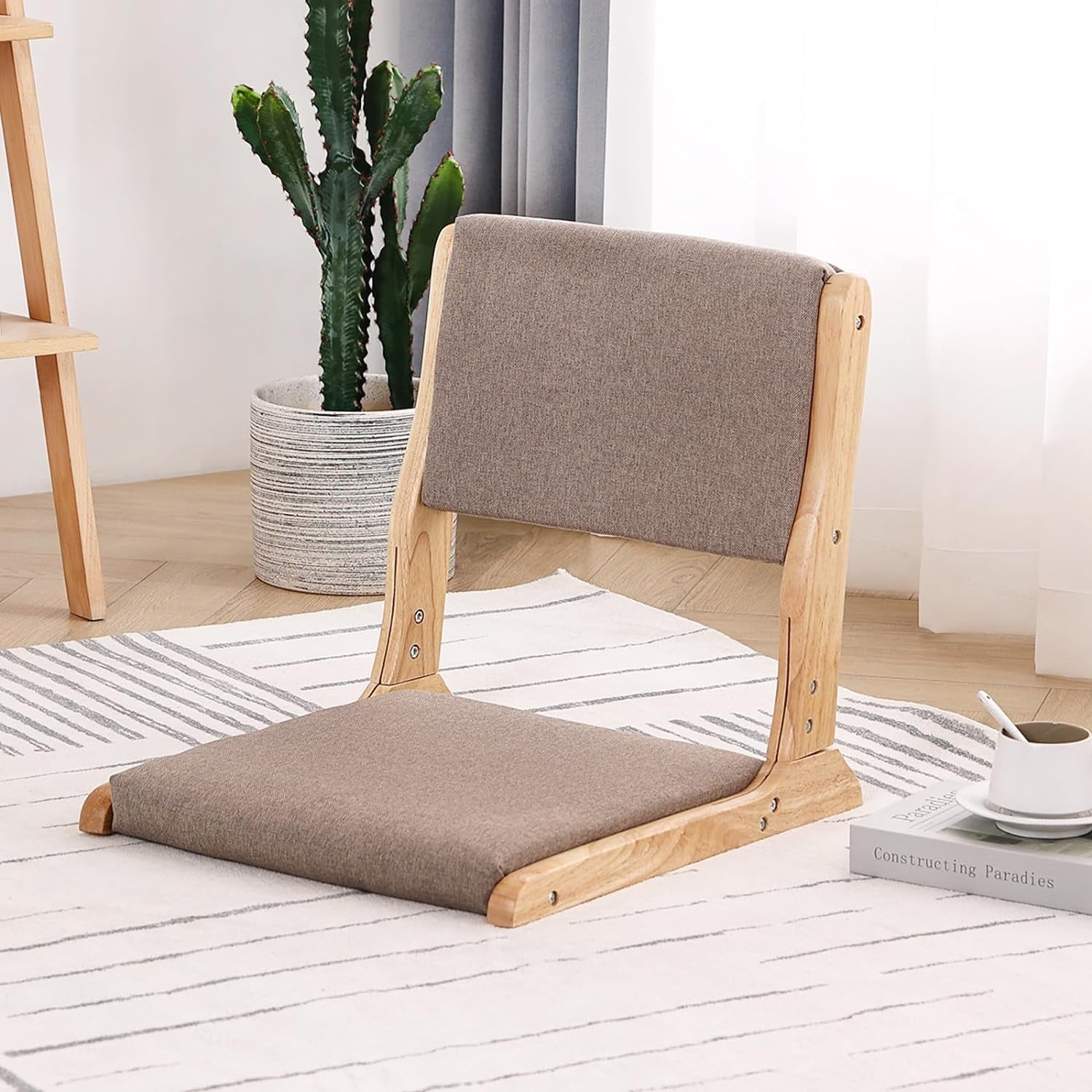 Tatami Chair Accent Furniture, Foldable Meditation Floor Chair, Folding ...