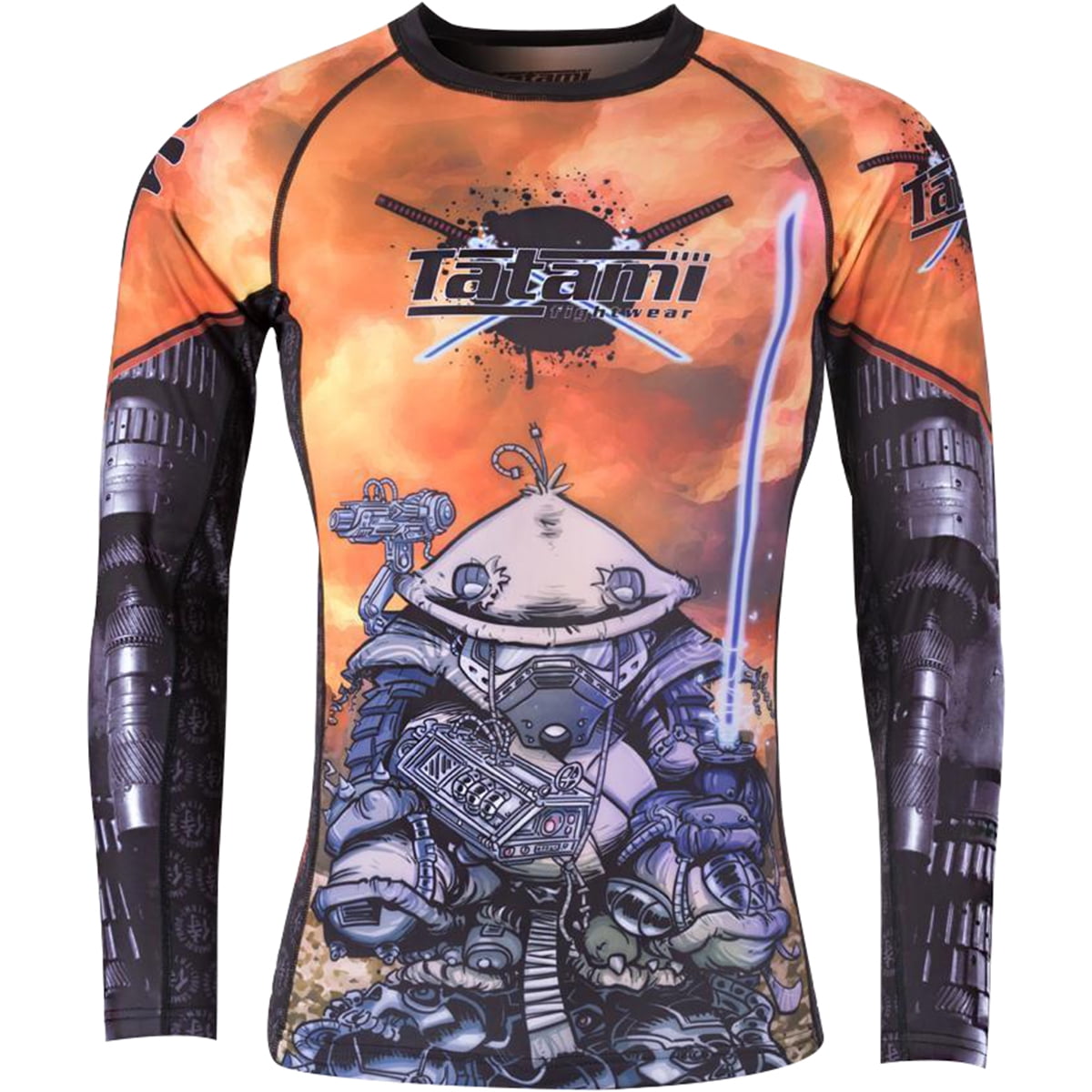 Tatami Fightwear Cyber Samurai Panda Long Sleeve BJJ Rashguard - Large ...