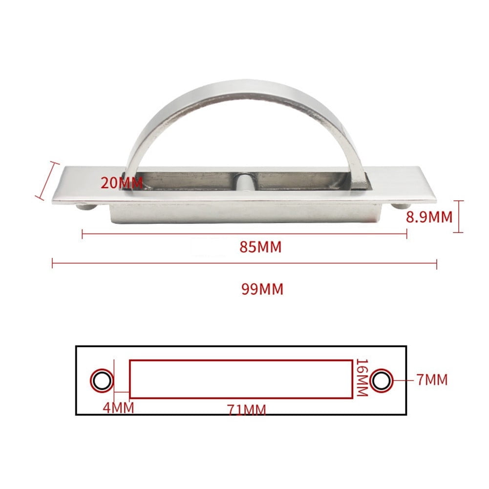 Tatami Handle Furniture Embedded Handle Knob Floor Cabinet Door Handle ...