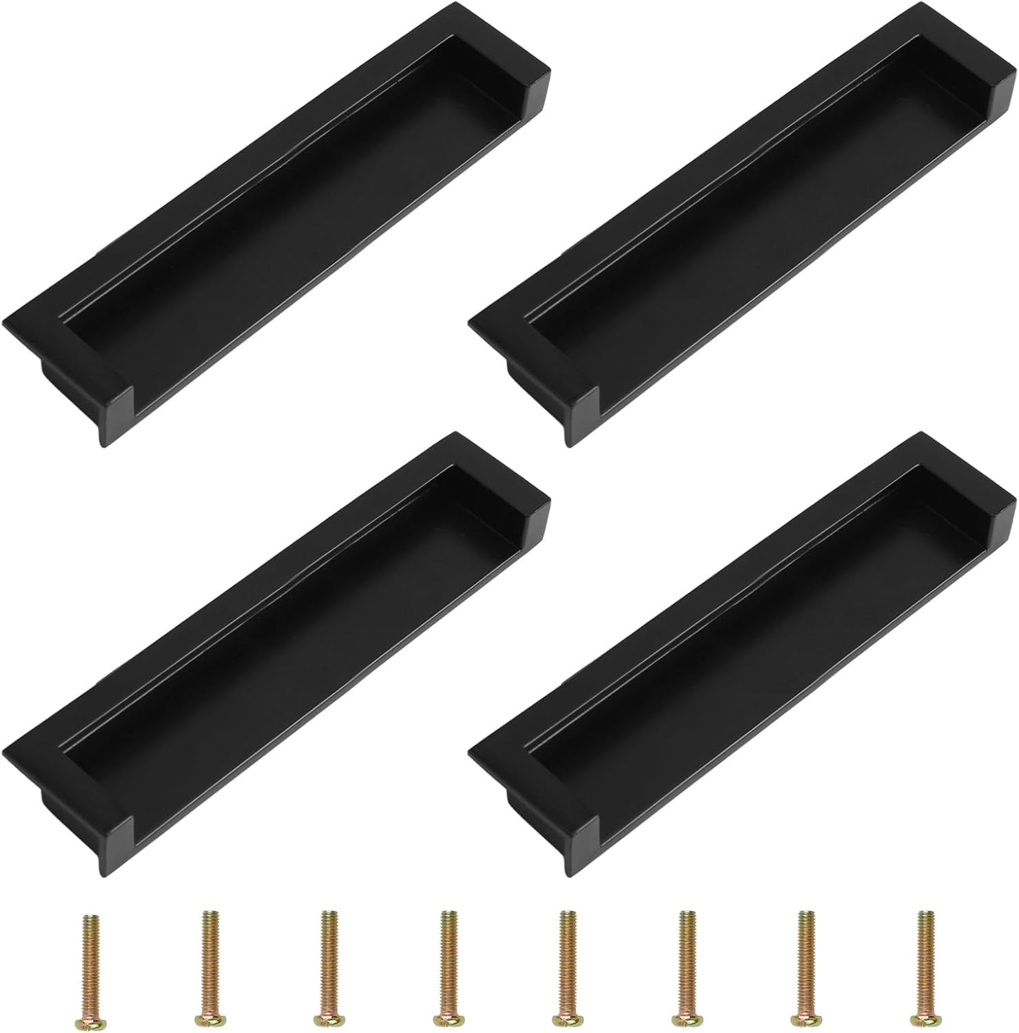 Tatami Hidden Door Handles, 4pcs Embedded Handle, Recessed Finger Pulls ...