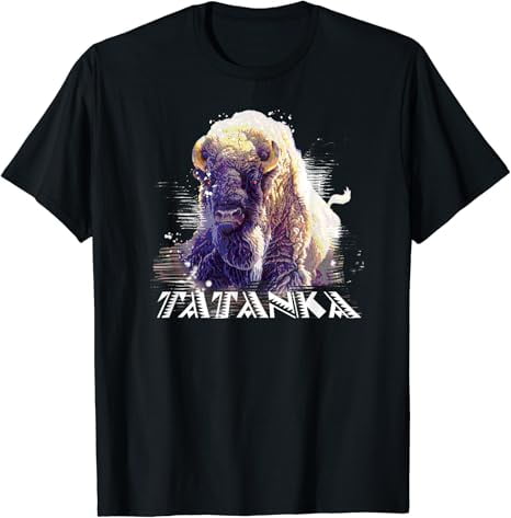Tatanka Great Native American White Buffalo Spirit Animal T-Shirt ...