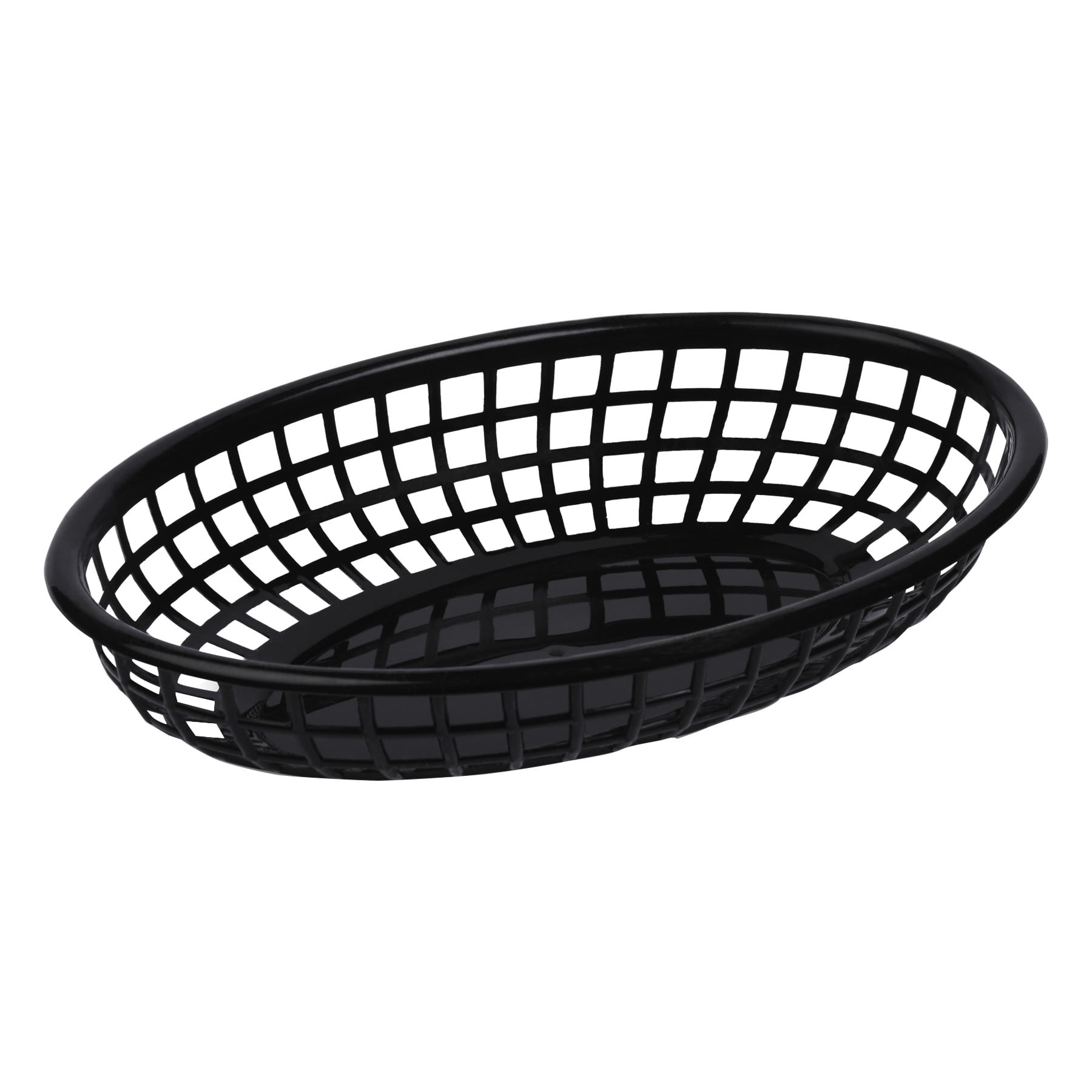 Tatco Food Basket, Black, Plastic, Small, 5 7/8 x 1 5/8 - Walmart.com