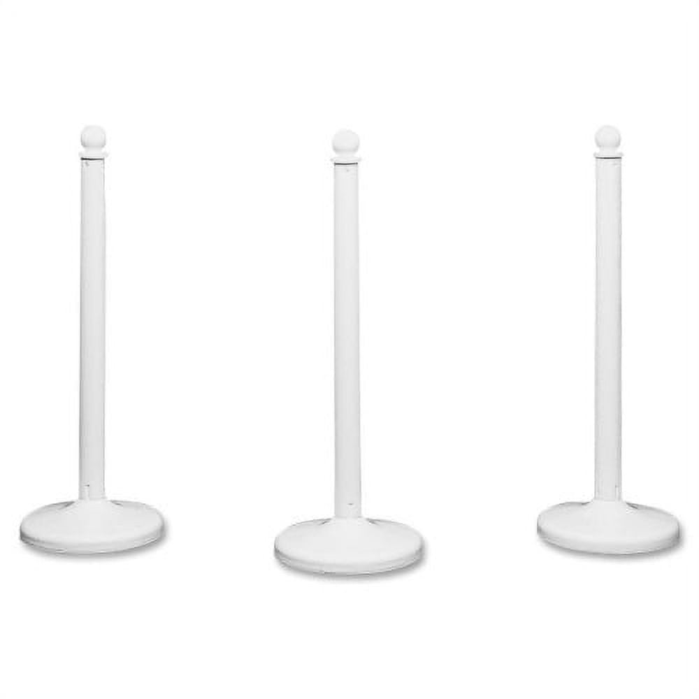 Tatco Plastic Stanchions and Chains White Plastic 39" Post - White ...