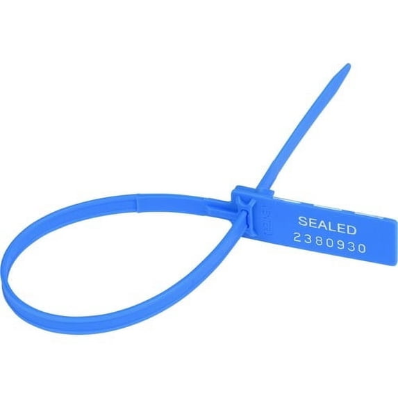 Tatco Security Seals 0.3" Width - 13.5" Length - Blue - 100 / Pack ...